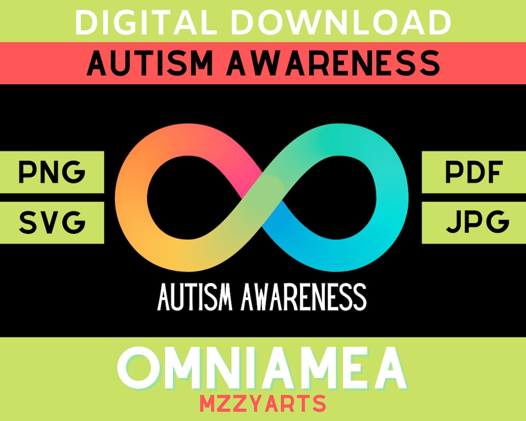 Autism Awareness Autistic Rainbow PNG Autism Ribbon Inclusion Special ...