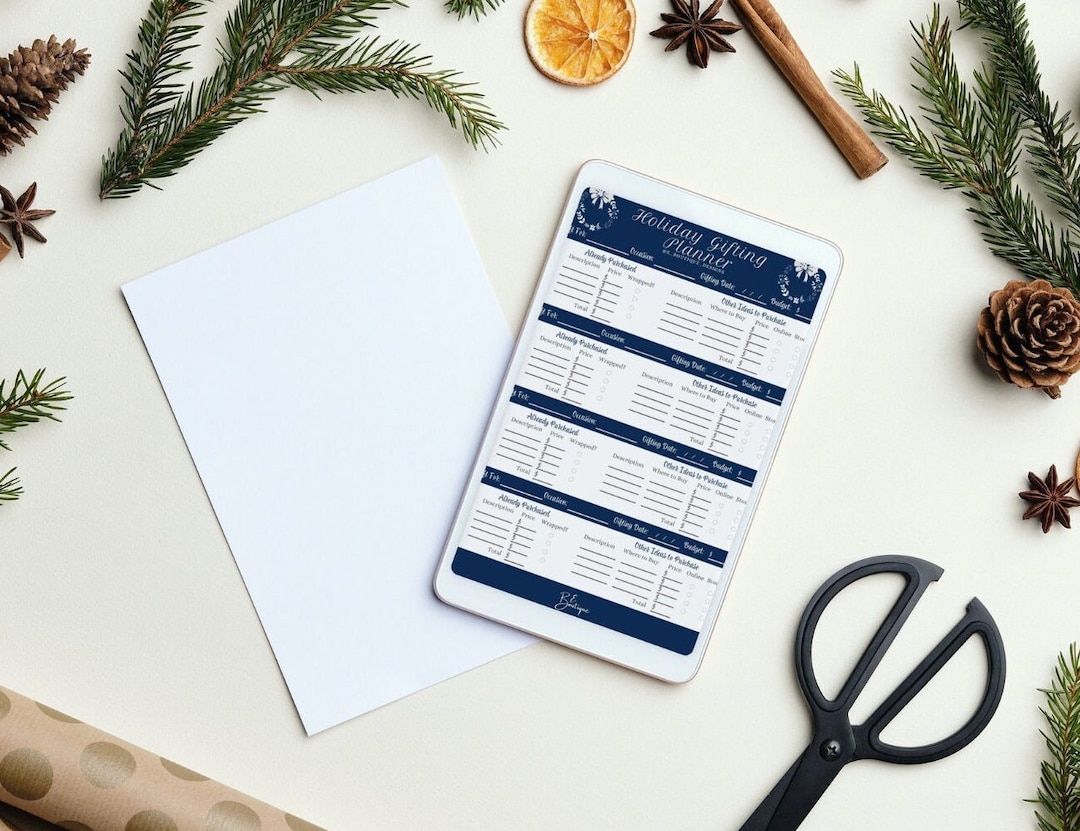 Printable Holiday Gift Planner - Etsy