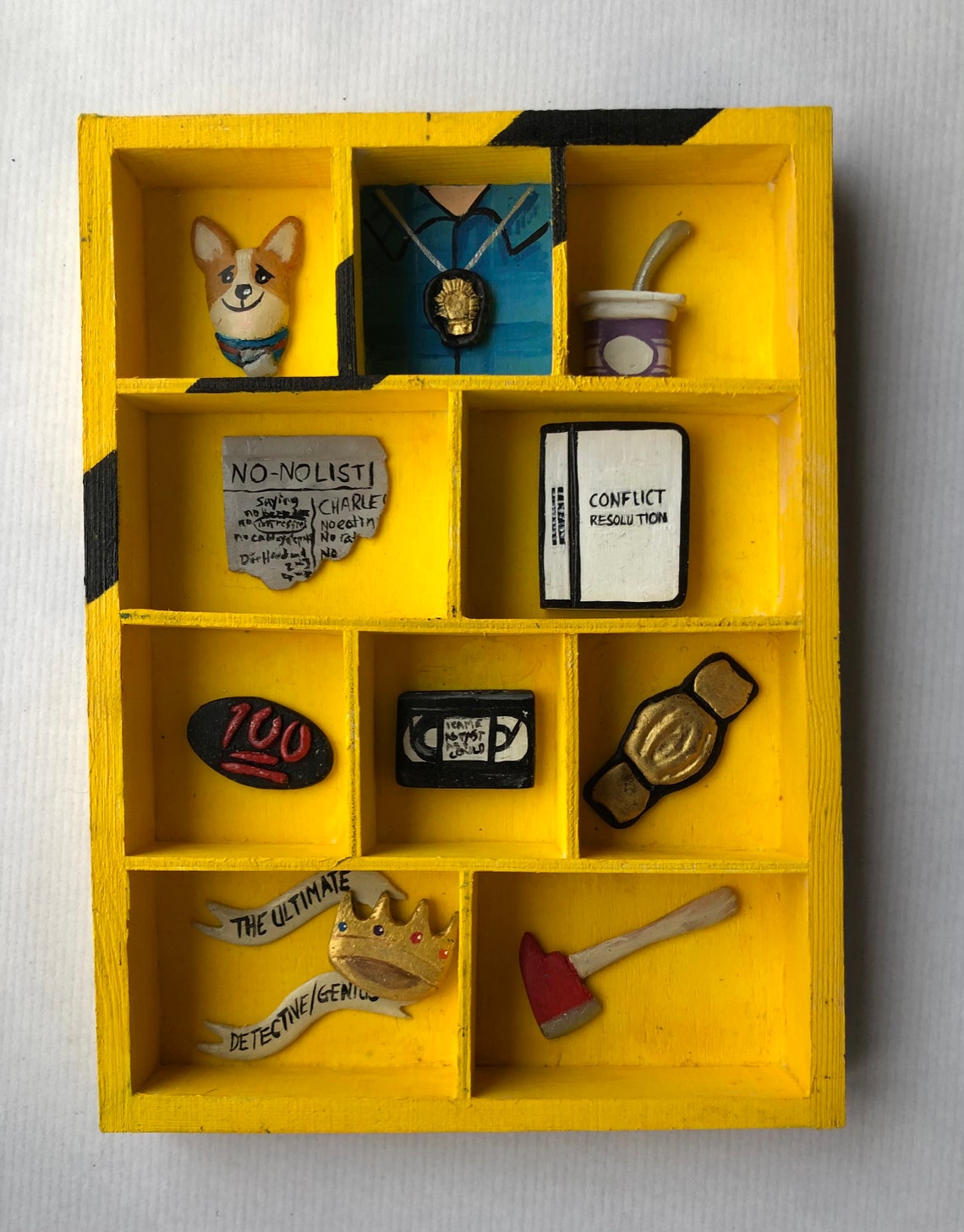 Brooklyn 99 Themed One of a Kind Handmade and Unique Miniature Prop Box ...