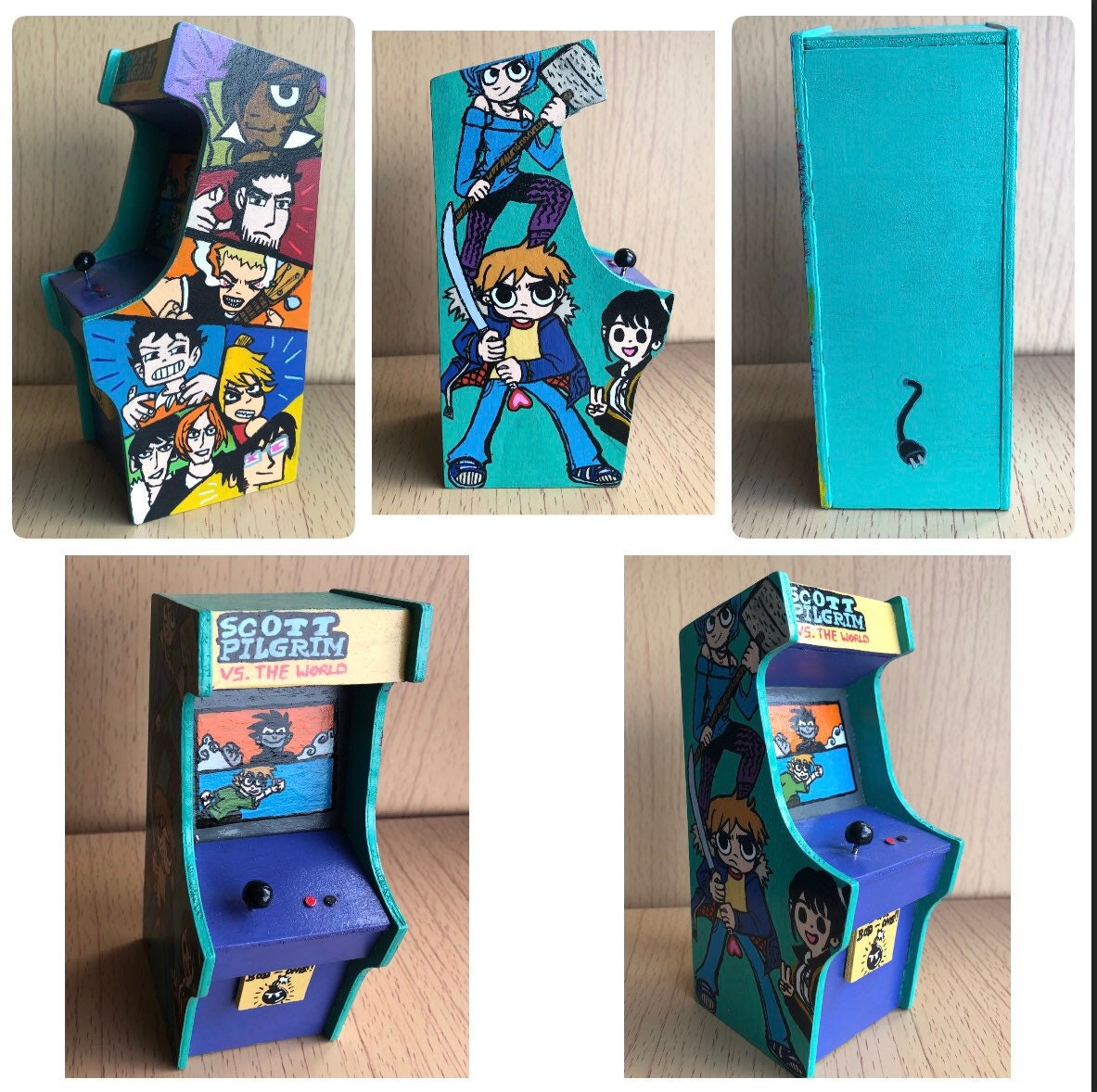 Scott Pilgrim Custom Designed Retro Handmade Miniature Wooden Replica ...