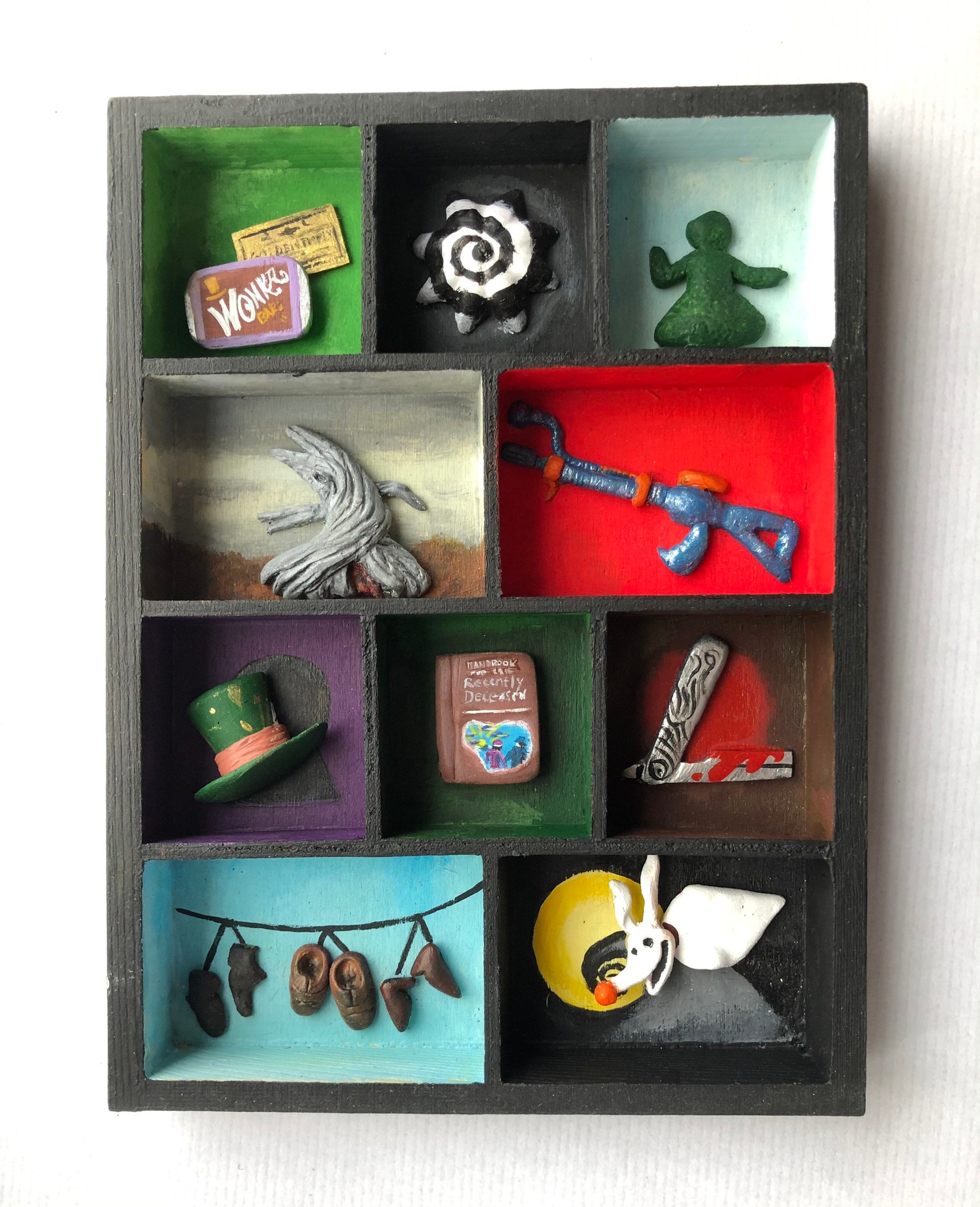 Tim Burton Films Themed Handmade and Completely Unique Miniature Prop ...