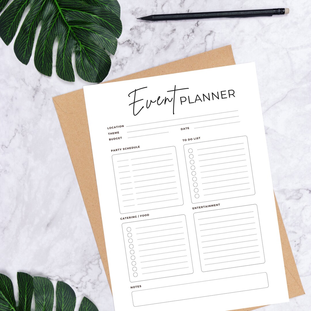 Event Planner Printable | Event Organizer | Event Planner Template ...