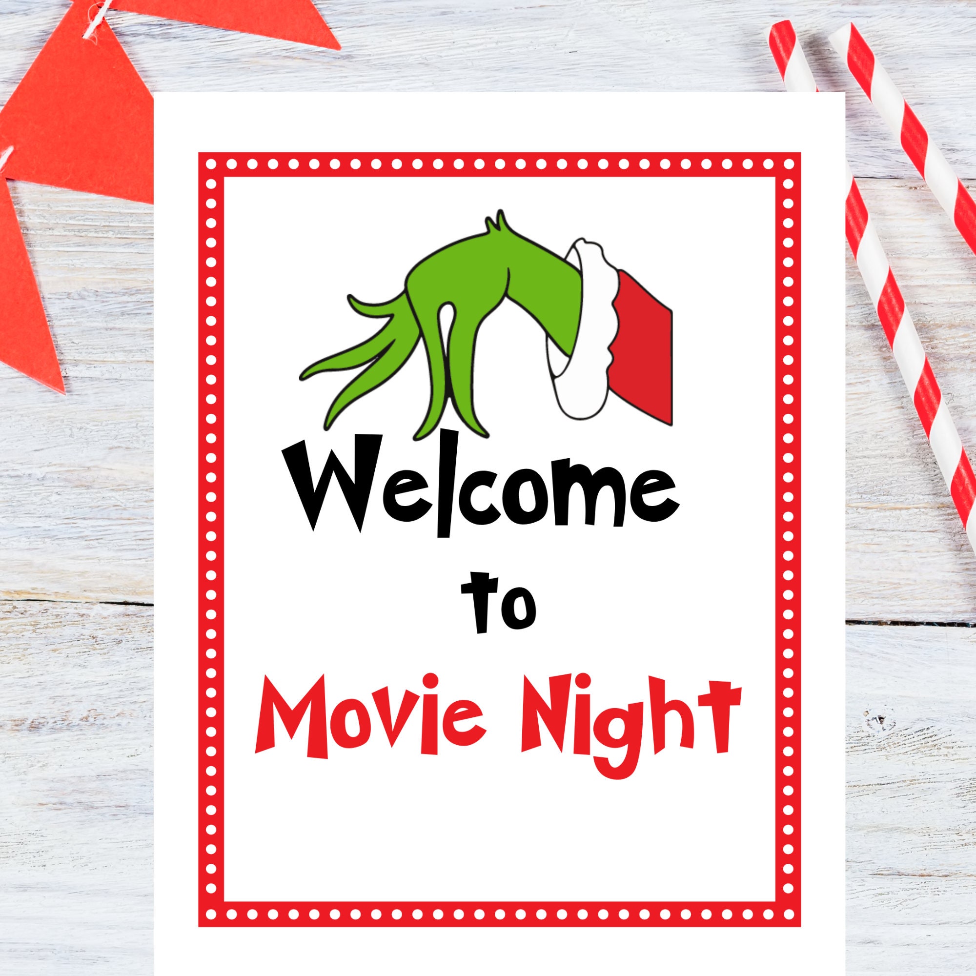 The Grinch Movie Night | Grinch Theme Party | Grinchmas | Christmas ...