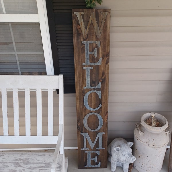 Rustic Welcome Sign - Etsy