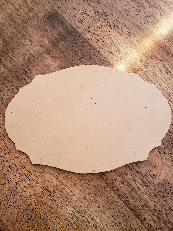 Unfinished Wood Plaque Scalloped Oval Plaque Scalloped Oval - Etsy
