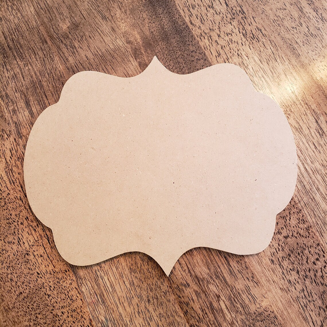 Unfinished Wood Plaque, Fancy Plaque, Fancy Plaque Wood Cutout ...