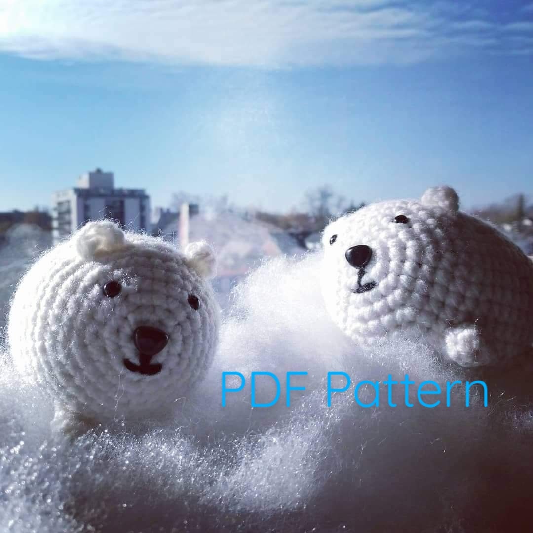 Crochet Polar Bear Pattern - Etsy