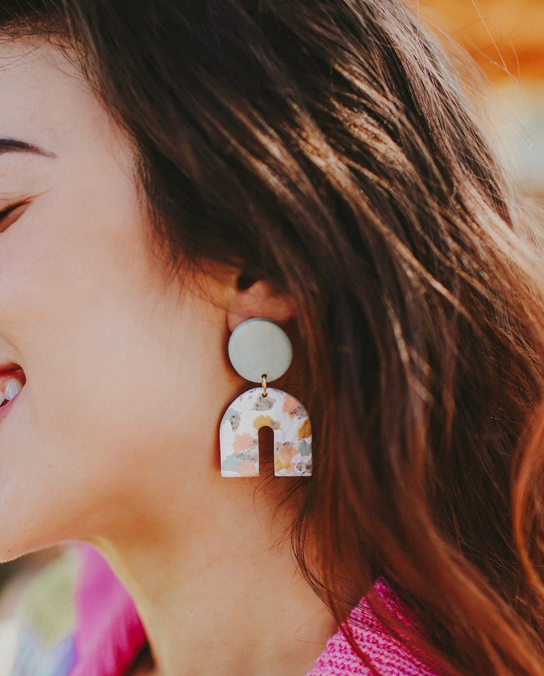 THE KENDALL | Boho Clay Earrings | Earrings | Handmade Earrings | Clay ...