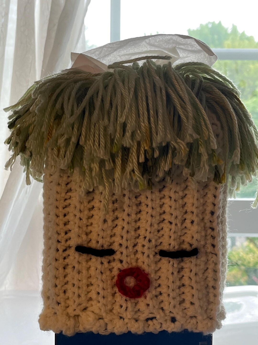 Mixed Sage Green Sleepy Tissue Box Cover - Etsy