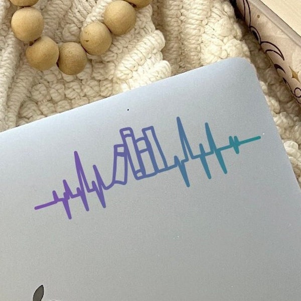 Heartbeat Decal - Etsy