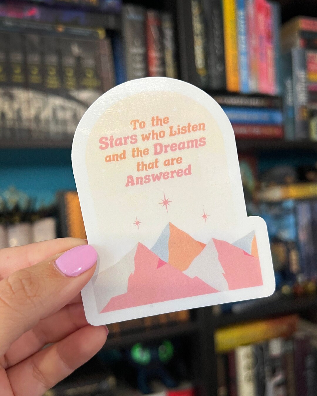 Velaris Acotar Stars Who Listen Quote Book Sticker - Etsy
