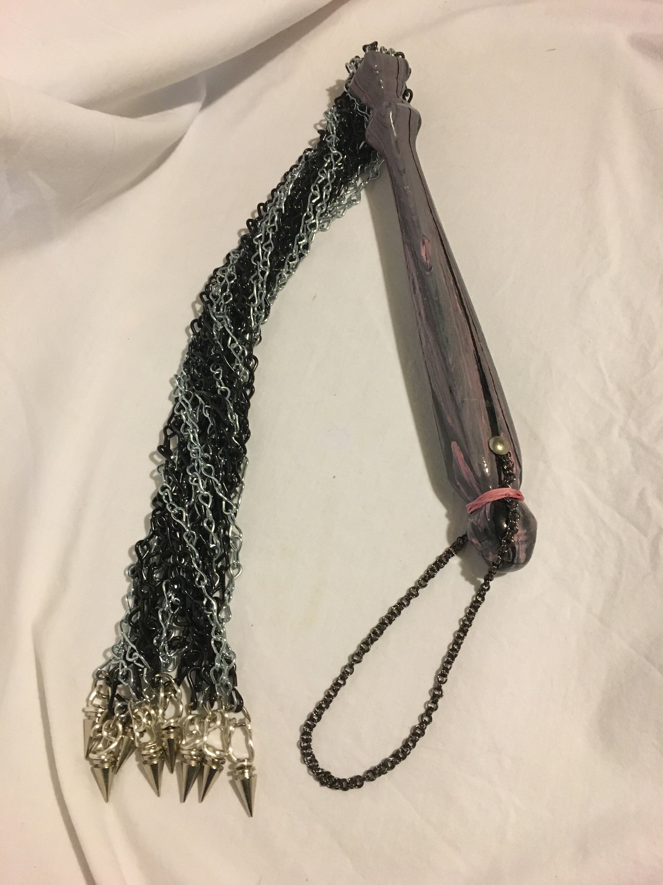 Heavy Metal Cat o' Nine Tails flogger | Etsy