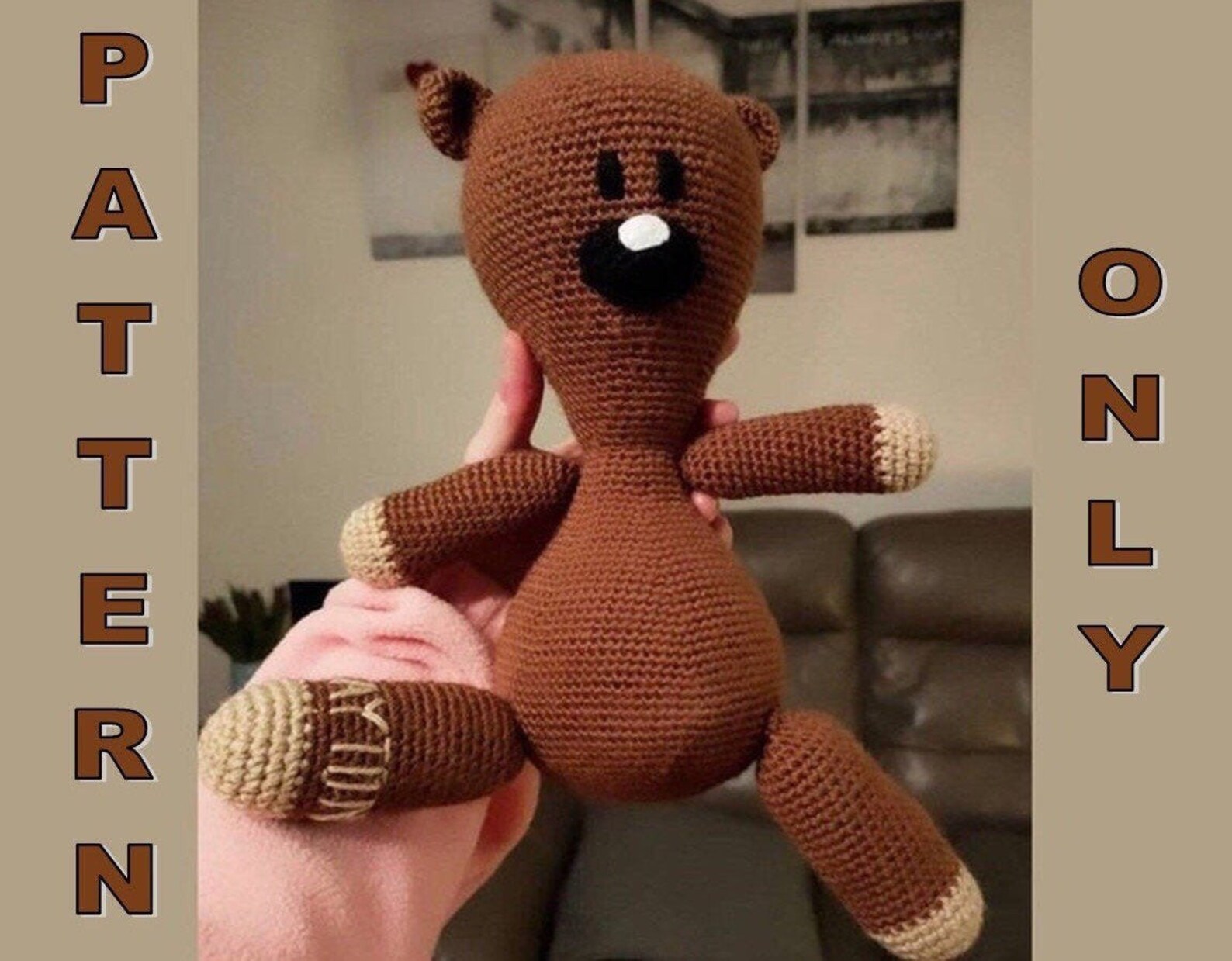 PATTERN ONLY Mr Bean Crochet Teddy Amigurumi | Etsy