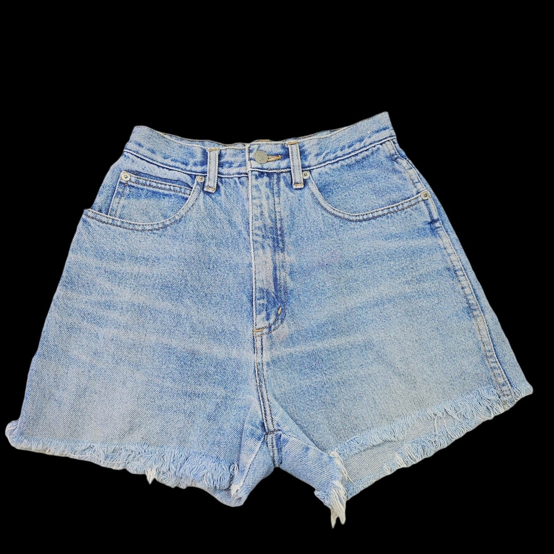 VTG Jordache High Rise Cuf-off Denim Shorts Distressed Cotton Light ...