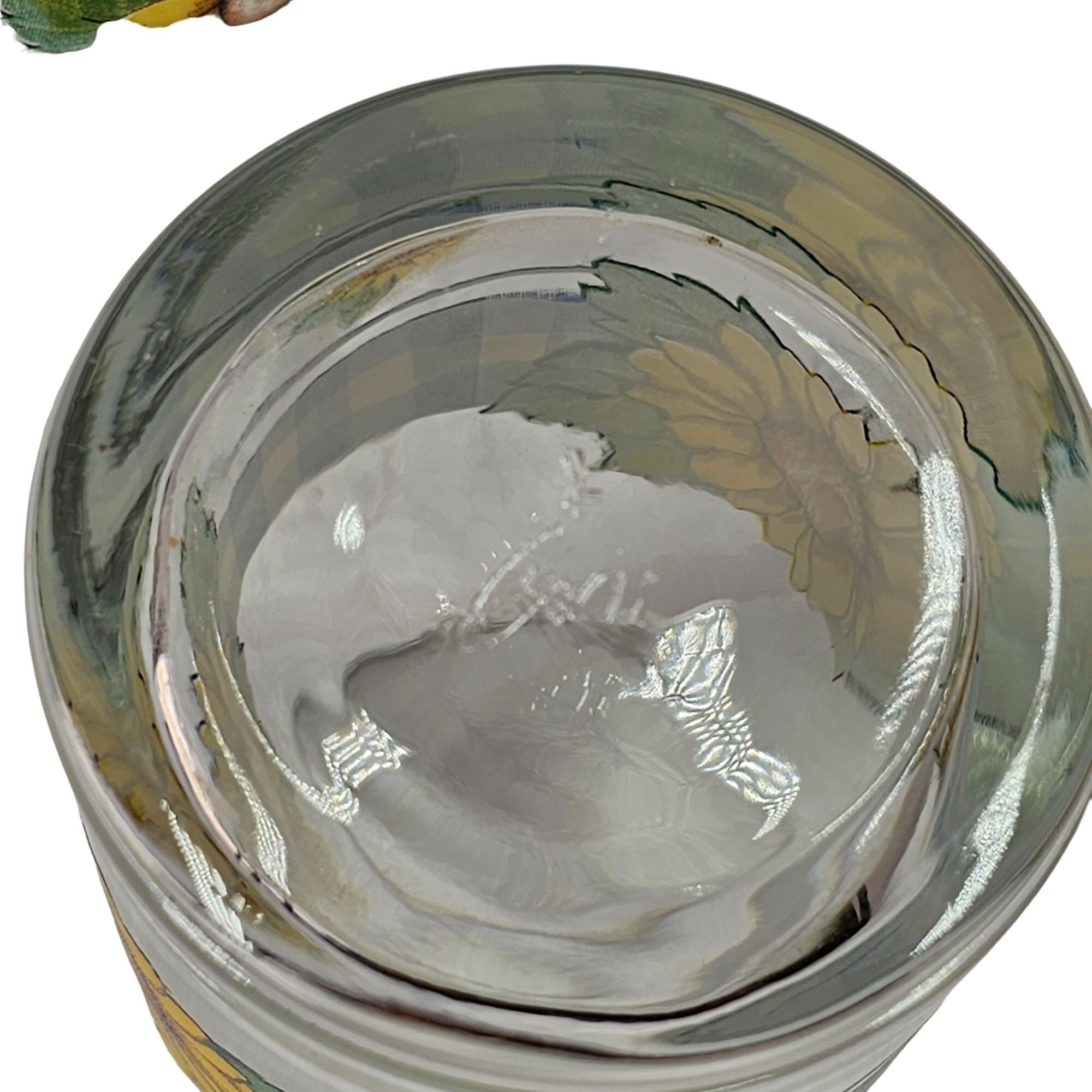 Vintage Signed Crisa Sunflower Juice Glasses 6 Oz Capacity Set of 4 ...