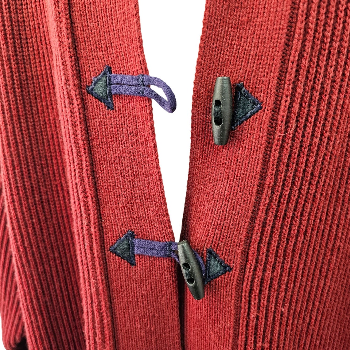 BIB SML Sport Hood Coat Sweater Womens 2X Blue Toggle Close Fuchsia ...