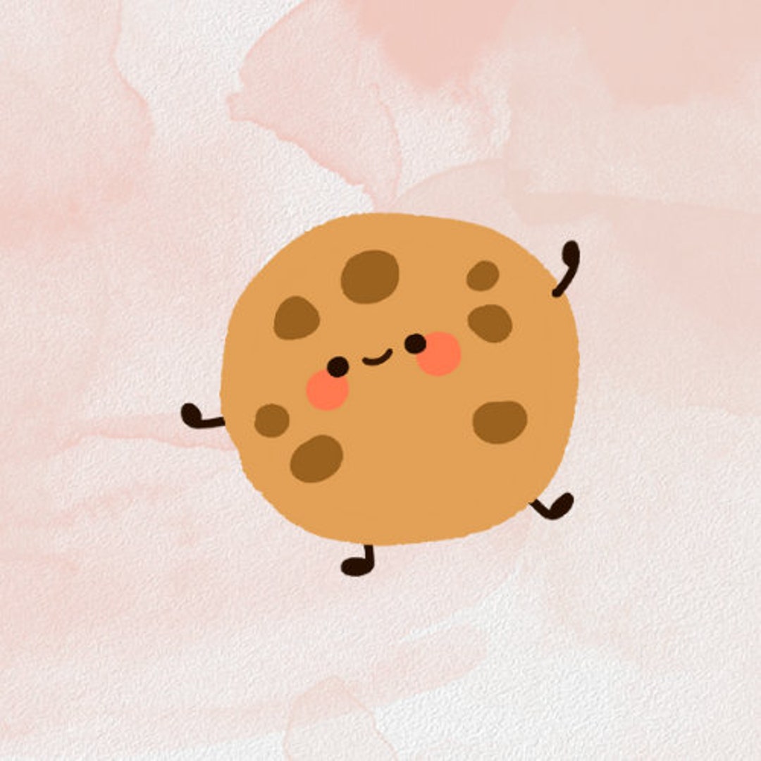 Chocolate Chip Cookie Sticker - Etsy