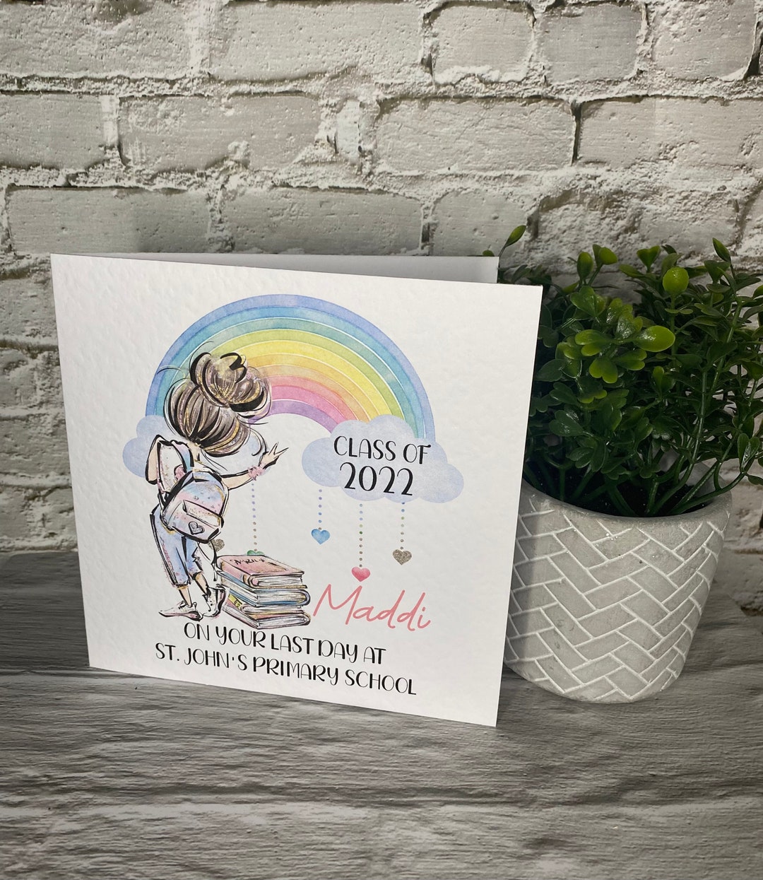 Personalised School Leavers Card-personalised School Leavers Gift ...