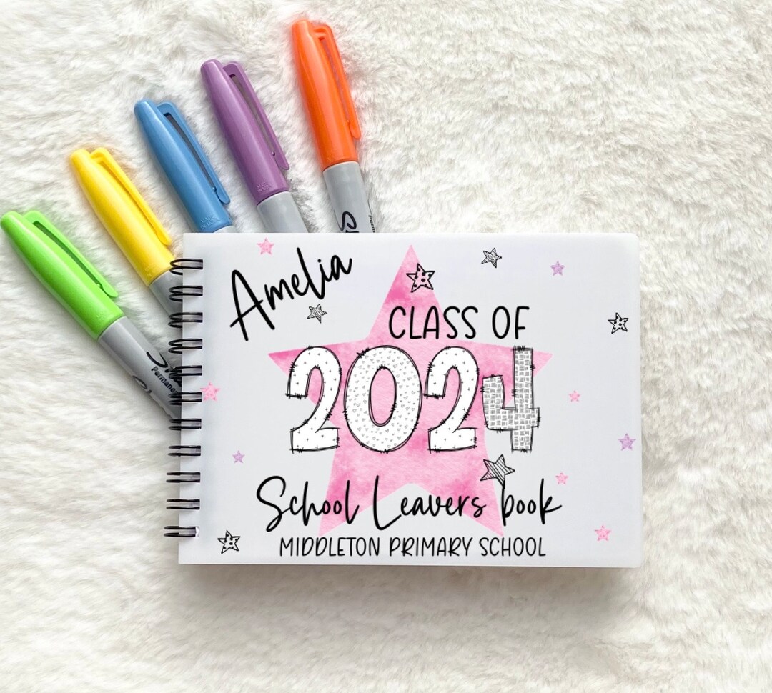 School Leavers Book, Notebook, Notepad, Autograph Book 2024, School ...