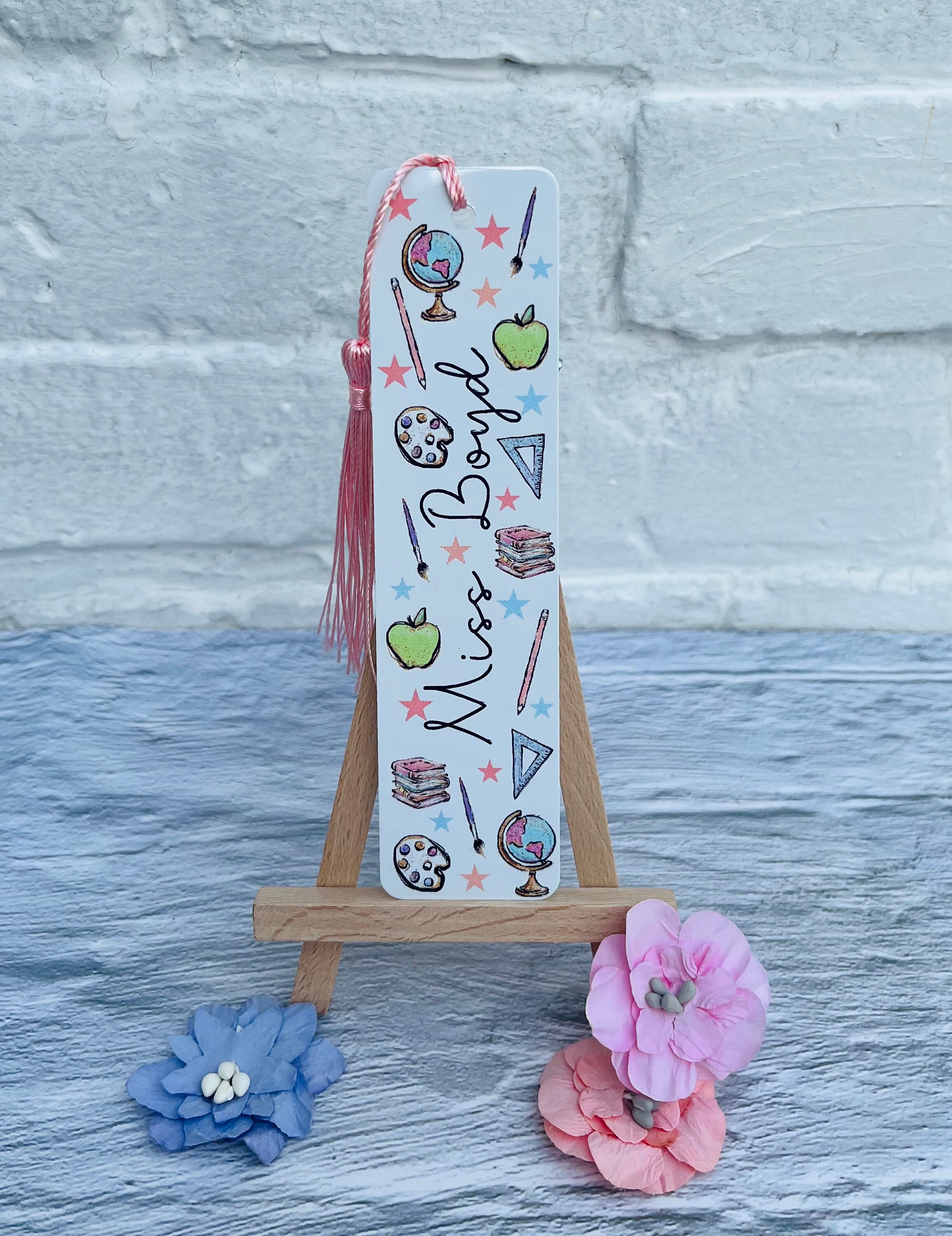 Personalised Teacher Bookmark | Teacher Gift | End of Term Gift | Thank ...