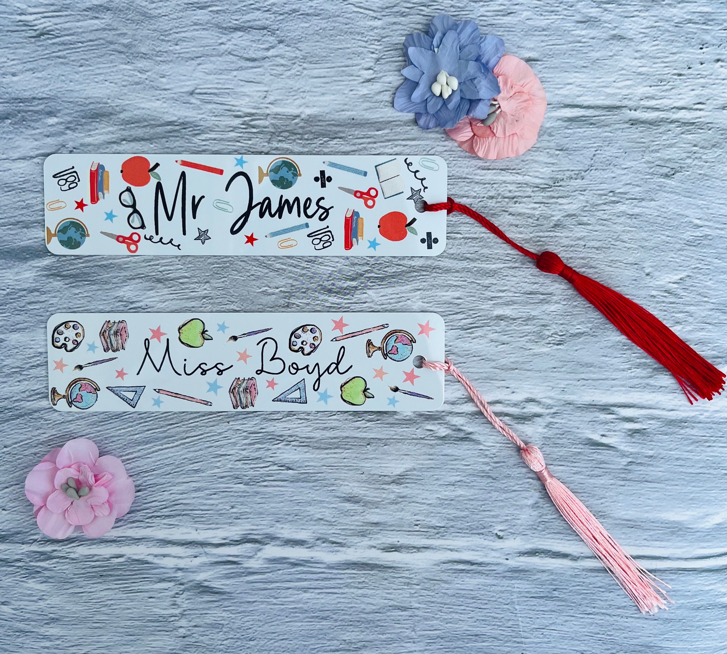 Personalised Teacher Bookmark | Teacher Gift | End of Term Gift | Thank ...