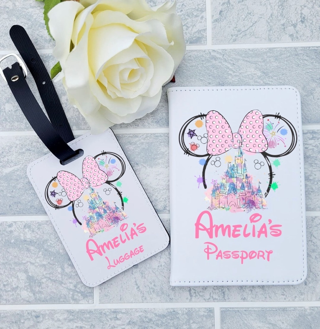 Personalised Disney Inspired Passport Cover, Disney Passport Cover ...