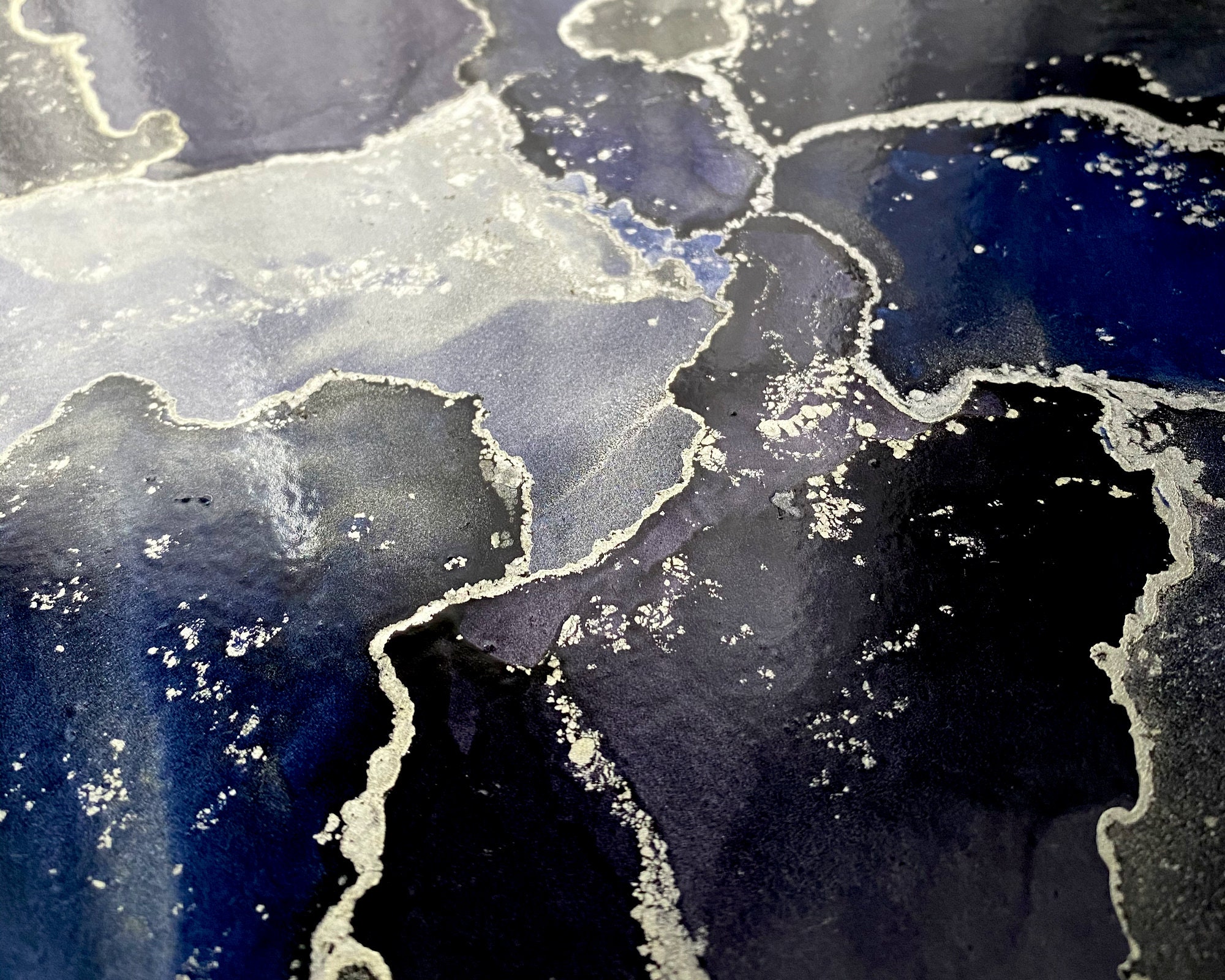 Alcohol Ink Painting challenger Fluid Art Modern - Etsy