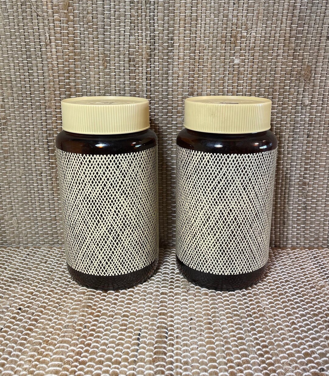 Set of Two Vintage Cremora Jars/vintage Glass Jars/cremora Jars/vintage ...