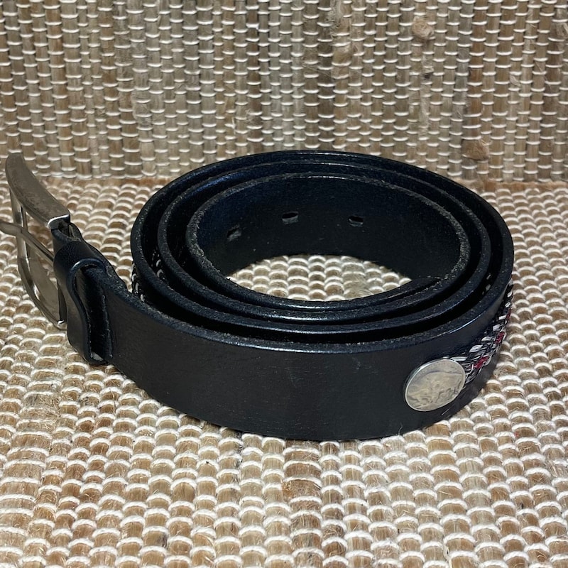 Vintage Leather Belt - Etsy