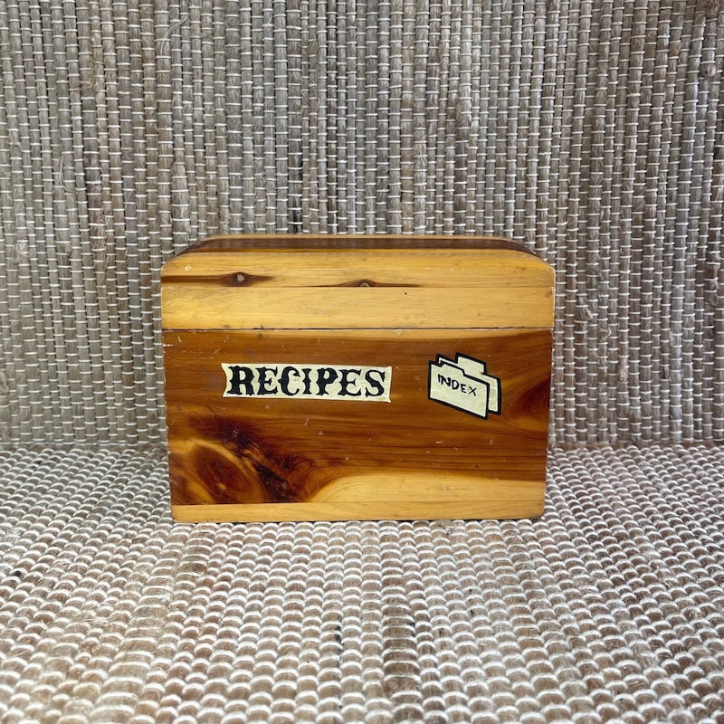 Rustic Recipe Box - Etsy