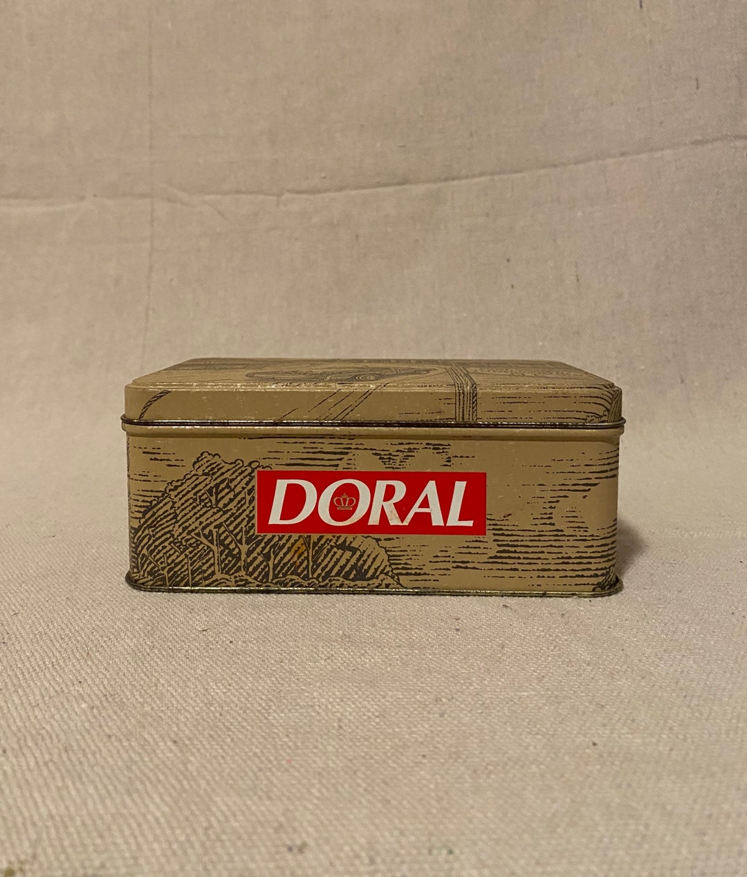 Vintage Doral Tobacco Tin/vintage Tins/vintage Home Decor - Etsy