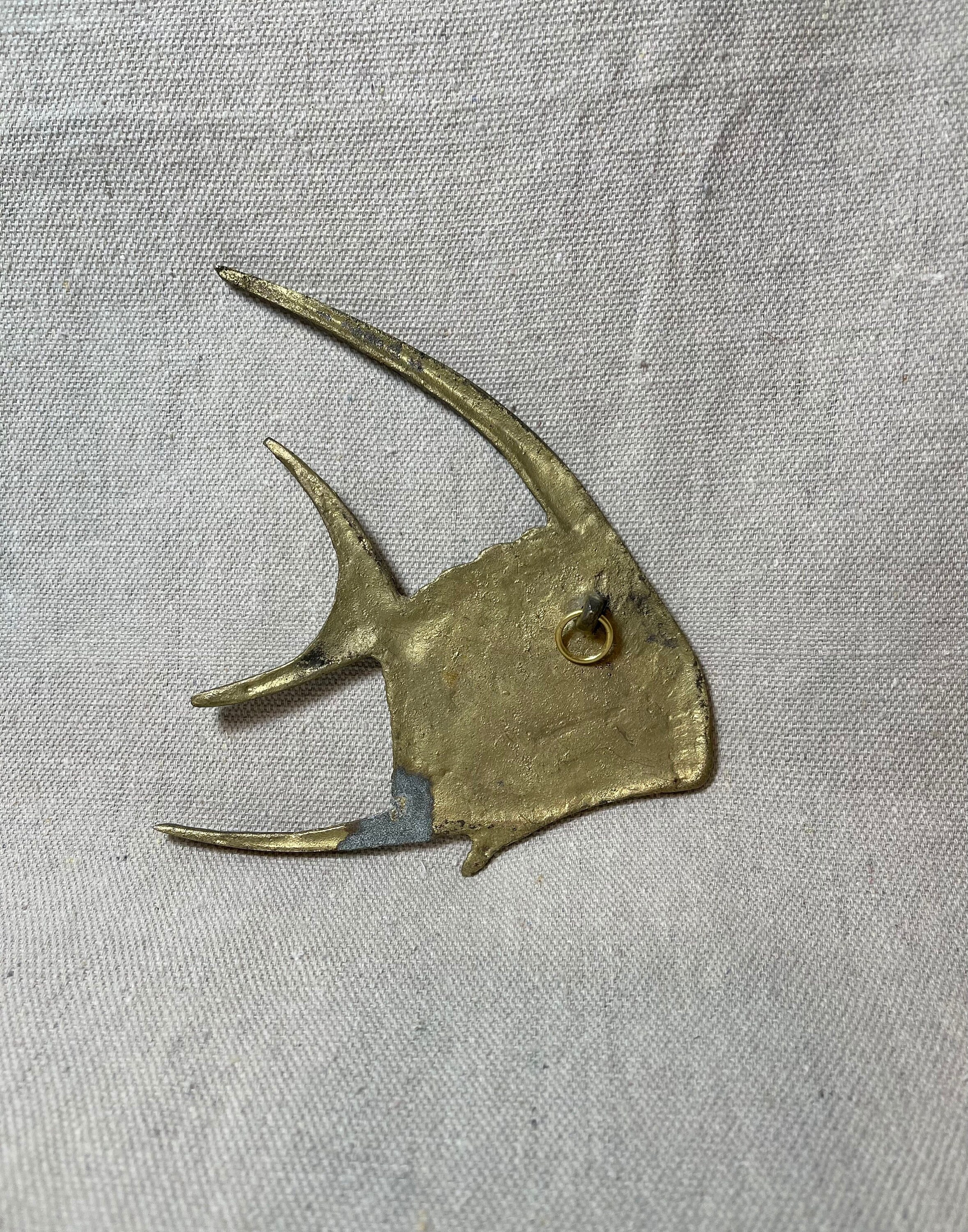 Vintage Brass Tropical Fish/Brass Home Decor/Brass Fish | Etsy