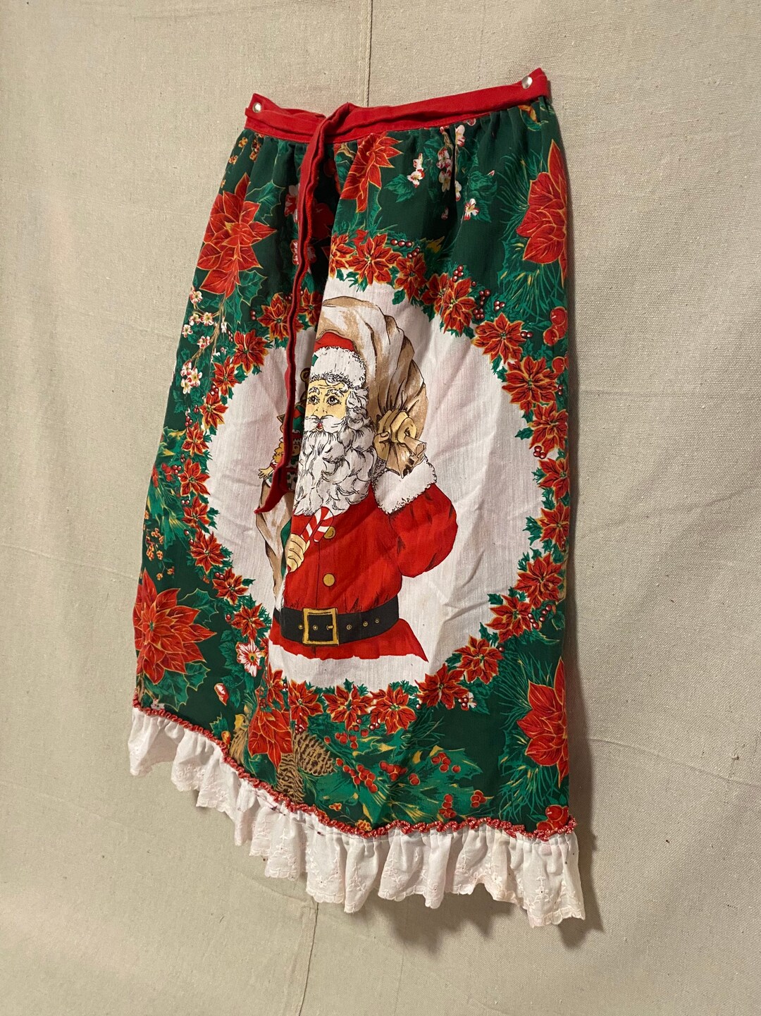 Vintage Santa Claus Apron/vintage Christmas Aprons/holiday Aprons ...