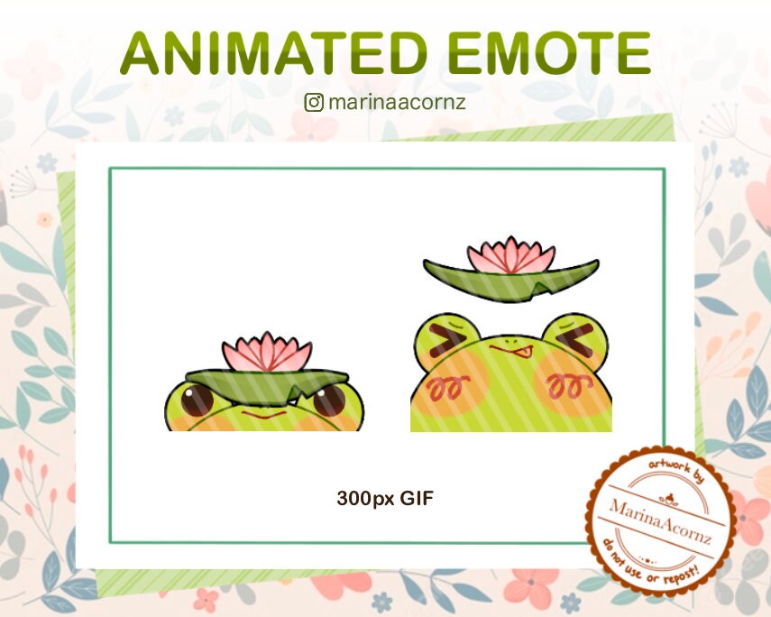 Frog Jumping Animated Emote - Etsy