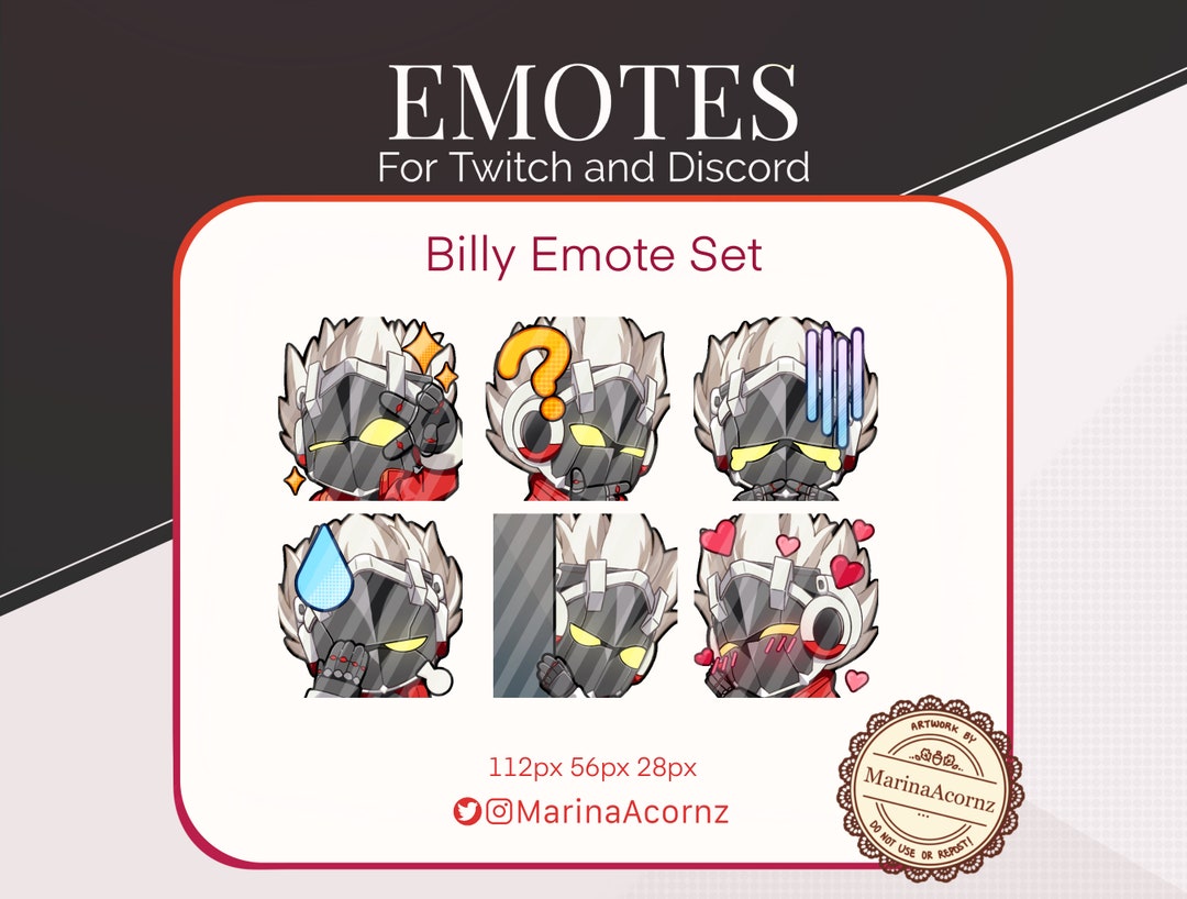 Billy Emote Set | Zenless Zone Zero - Etsy