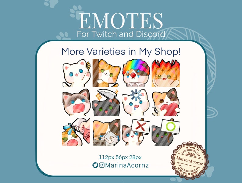 Ragdoll Cat Emote Set - Etsy