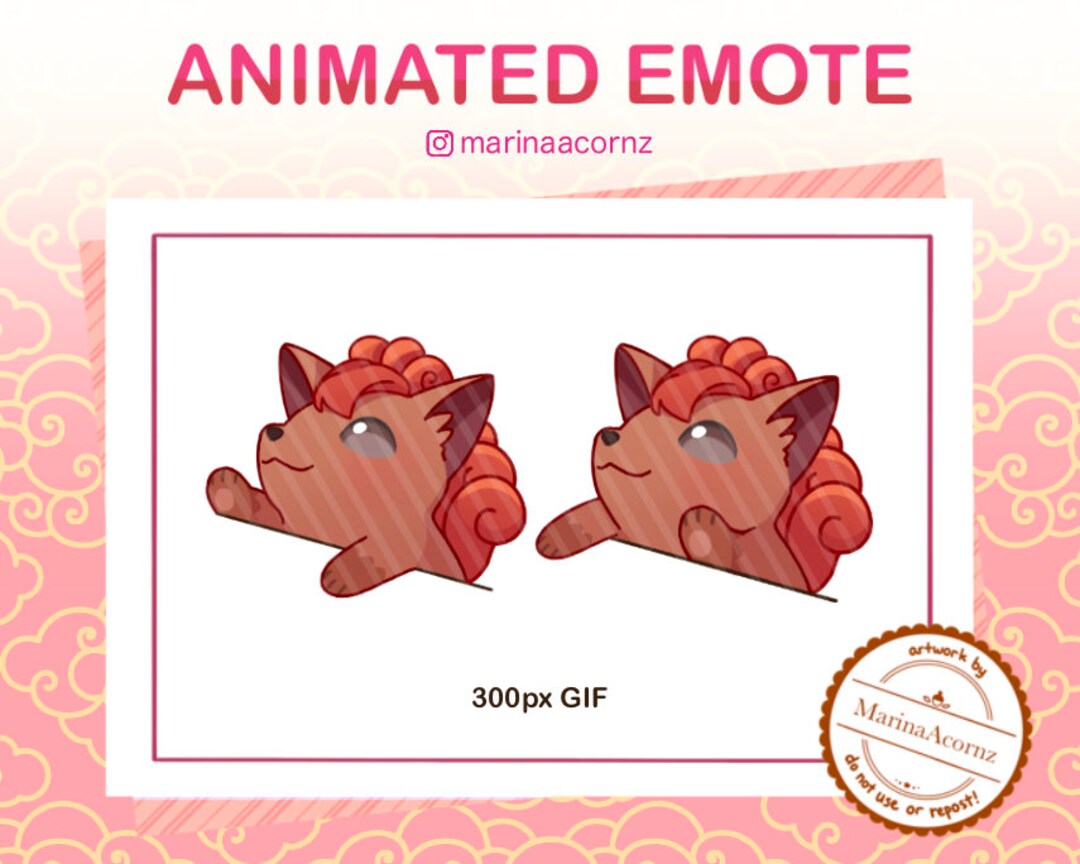 Bongo Cat Vulpix Animated Emote - Etsy