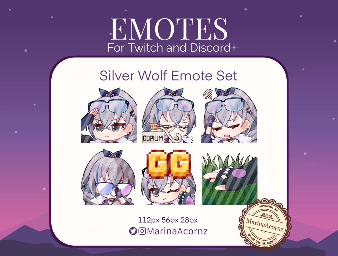 Silver Wolf Emote Set | Honkai: Star Rail - Etsy