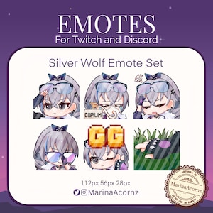 Silver Wolf Emote Set | Honkai: Star Rail - Etsy