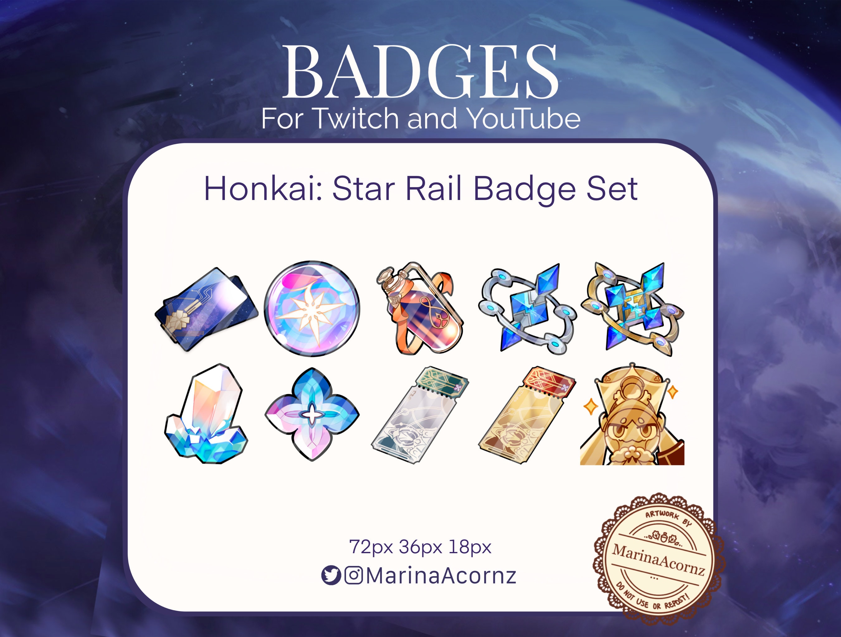 Honkai: Star Rail Badge Set - Etsy