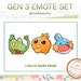Gen 3 Meme Emotes | Peepohype, Thinking Emoji, D: Face - Etsy
