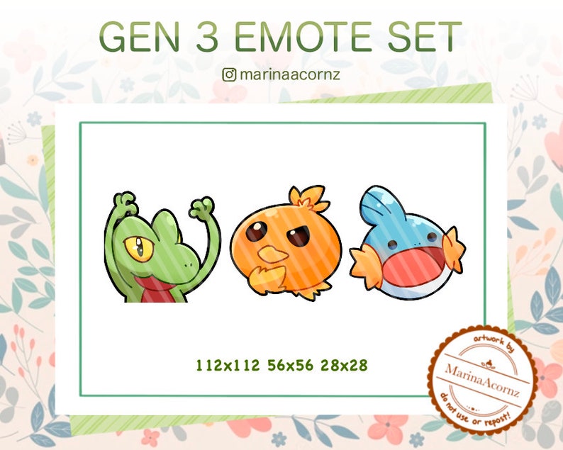 Gen 3 Meme Emotes | Peepohype, Thinking Emoji, D: Face - Etsy