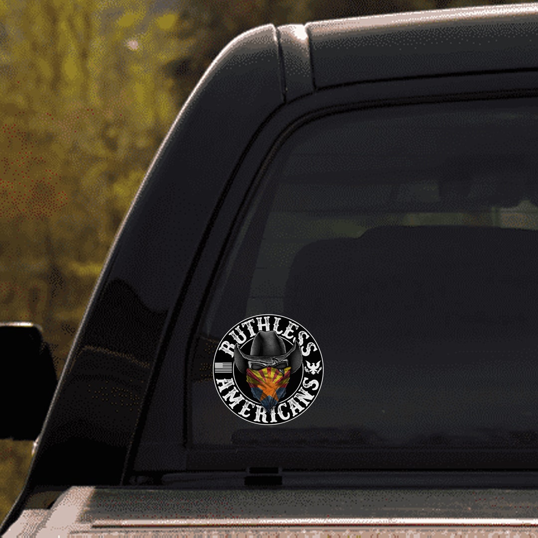 Arizona Cowboy Bandit Decal - Etsy