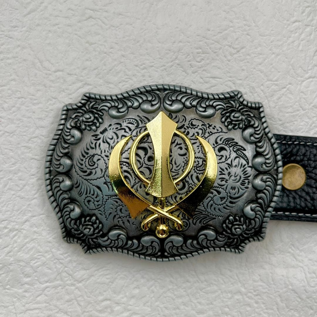 Rare Khanda Sikh Symbol Fancy Belt Buckle - Etsy