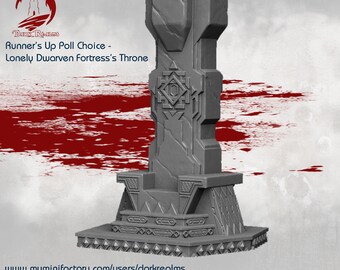 Dwarven Throne Openforge DND Pathfinder RPG Dungeon - Etsy