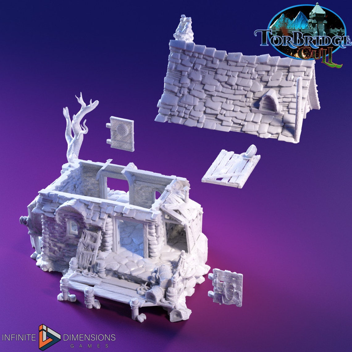 Torbridge Cull Fisherman's Shack and Skiff by Infinite - Etsy