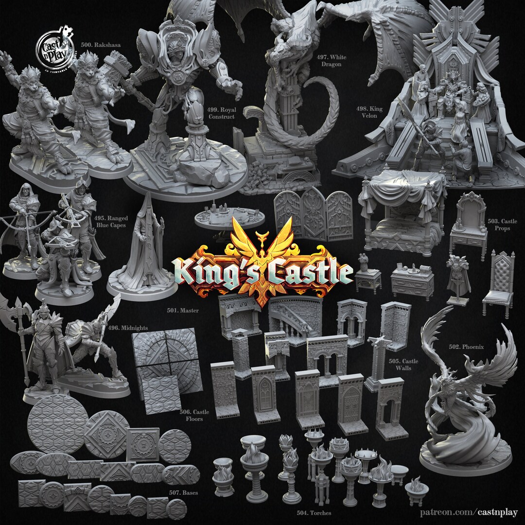 King's Castle Set by Cast N Play - Etsy