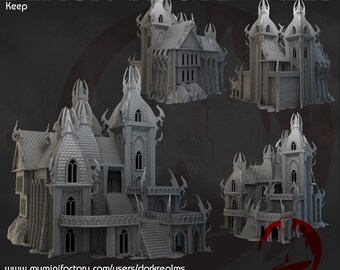 Dark Kin Elven Tower 2 Black Thorn Keep Dark Realms - Etsy