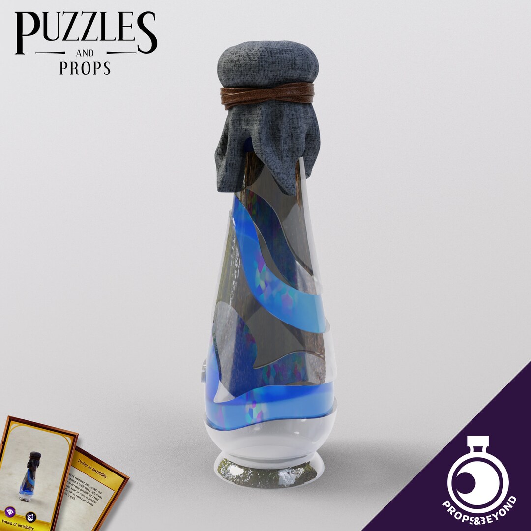 Potion of Invisiblity, Table Top or Cosplay Prop - Etsy