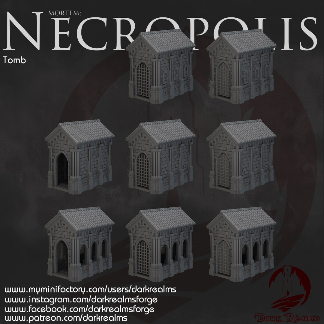 Tombs by Dark Realms, 28mm Scale - Etsy